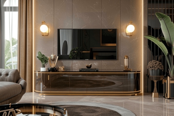 Designing Integrated Minibar and TV Cabinets for Modern Luxury Hotel Rooms